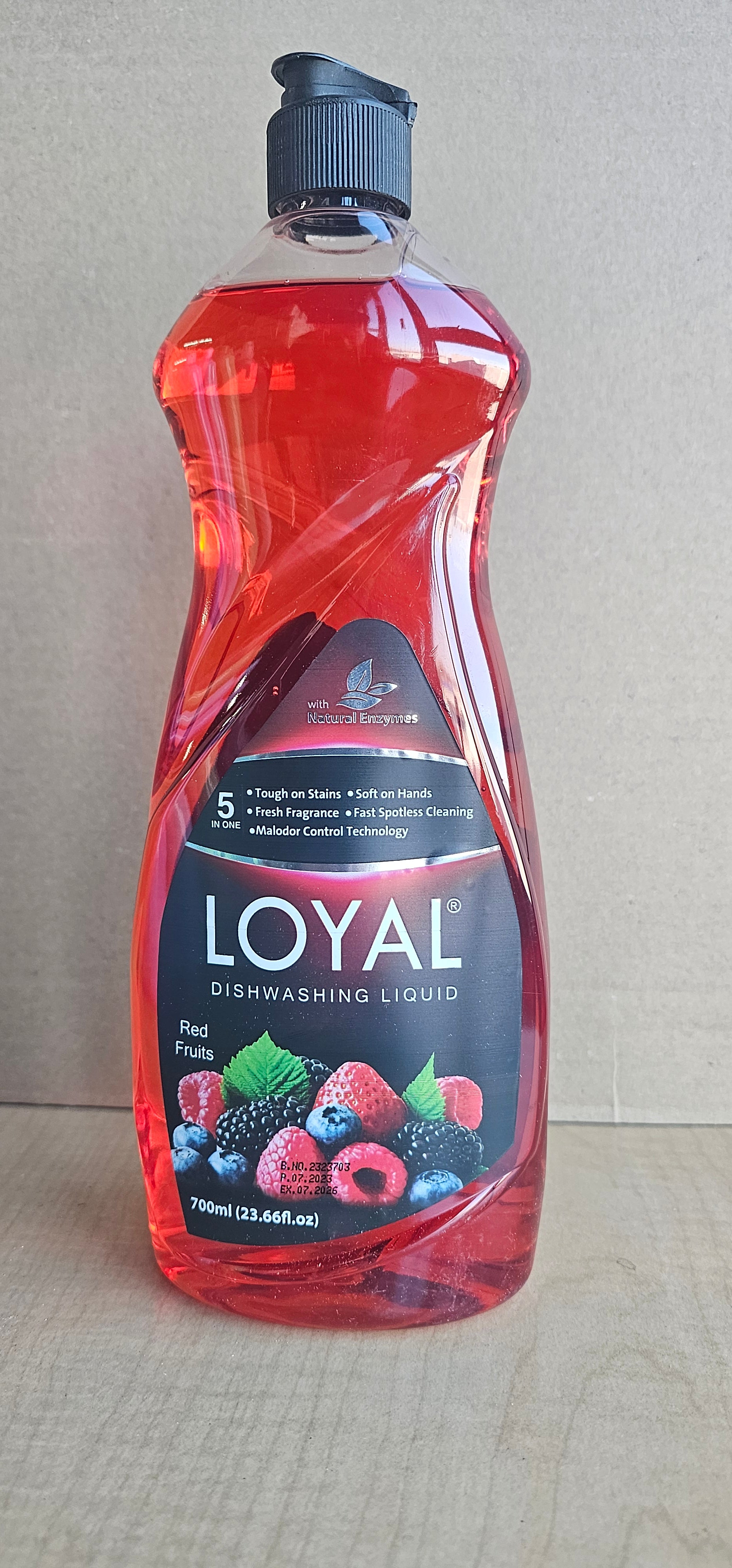 LOYAL Dishwasher Liquid RED FRUITS 23.6 oz 12 pack – Go Direct Foods ...