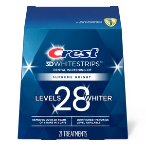 Crest - Whitestrips - Supreme Bright - 21 Strips - 4 Pack – Go Direct ...