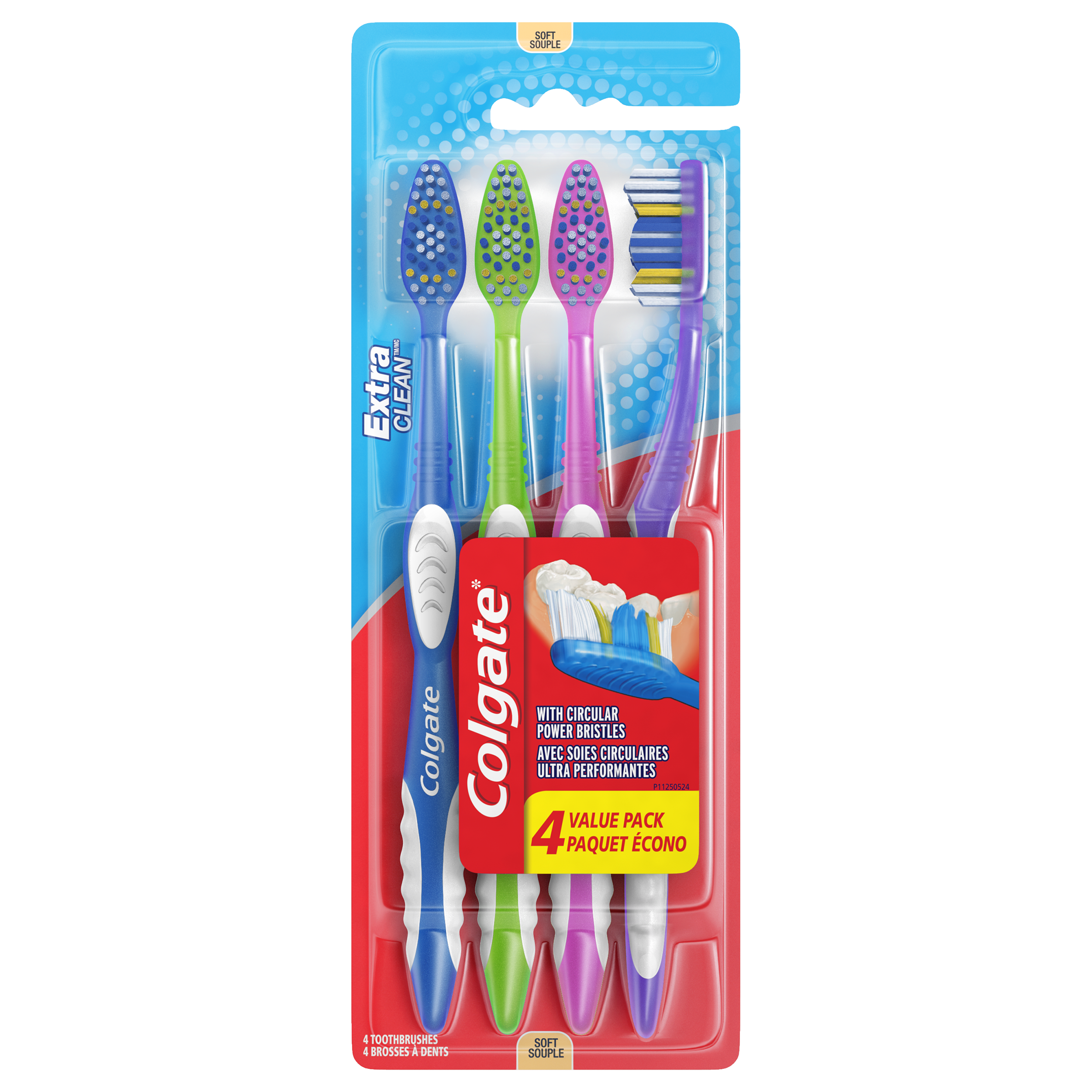 Colgate - Toothbrush - Extra Clean - Soft - 4 Brushes - 1 Pack – Go ...