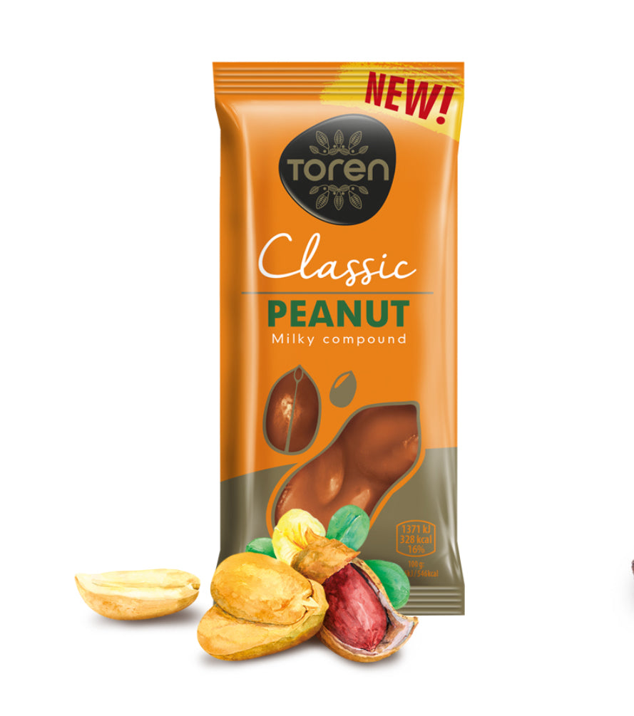 Toren classic peanut compound chocolate 52g 24pk – Go Direct Foods Distro.